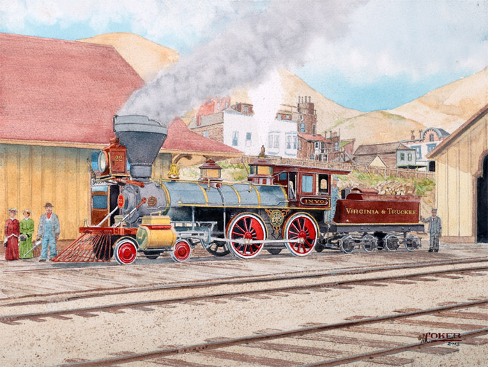 The Inyo - John Coker Railroad Art